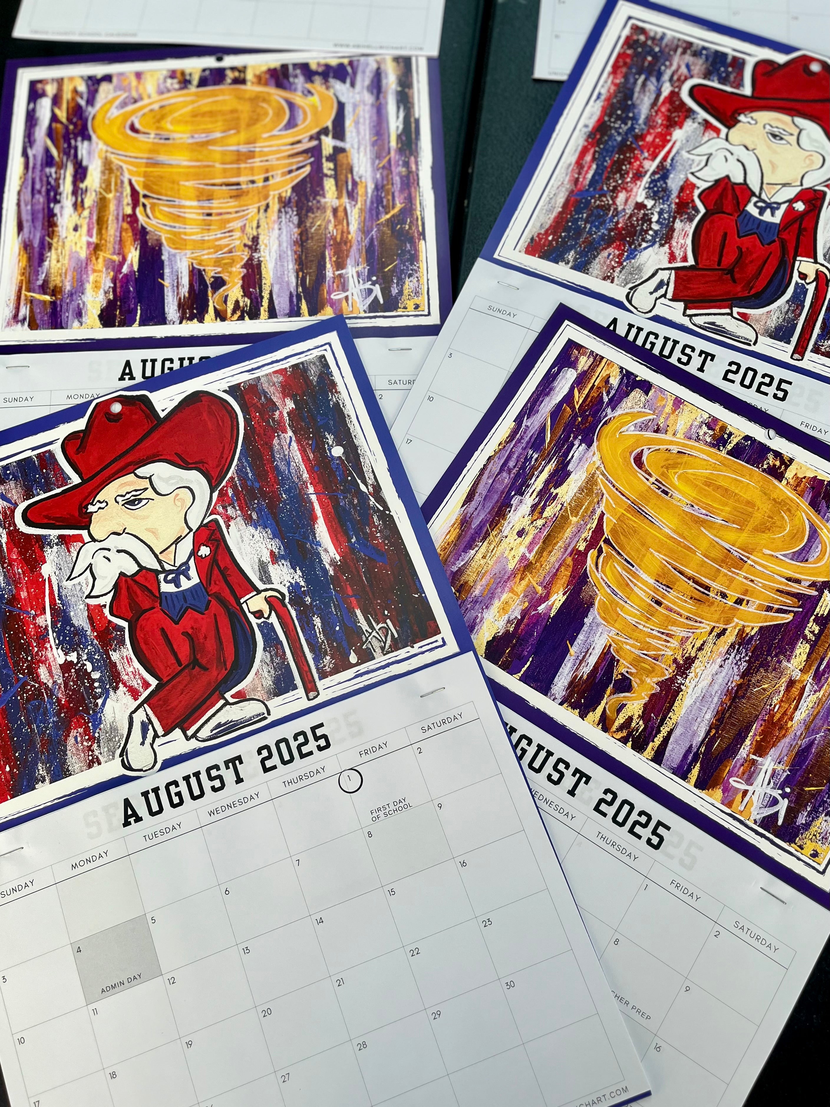 School Spirit Calendar – Abi Hellmich Art